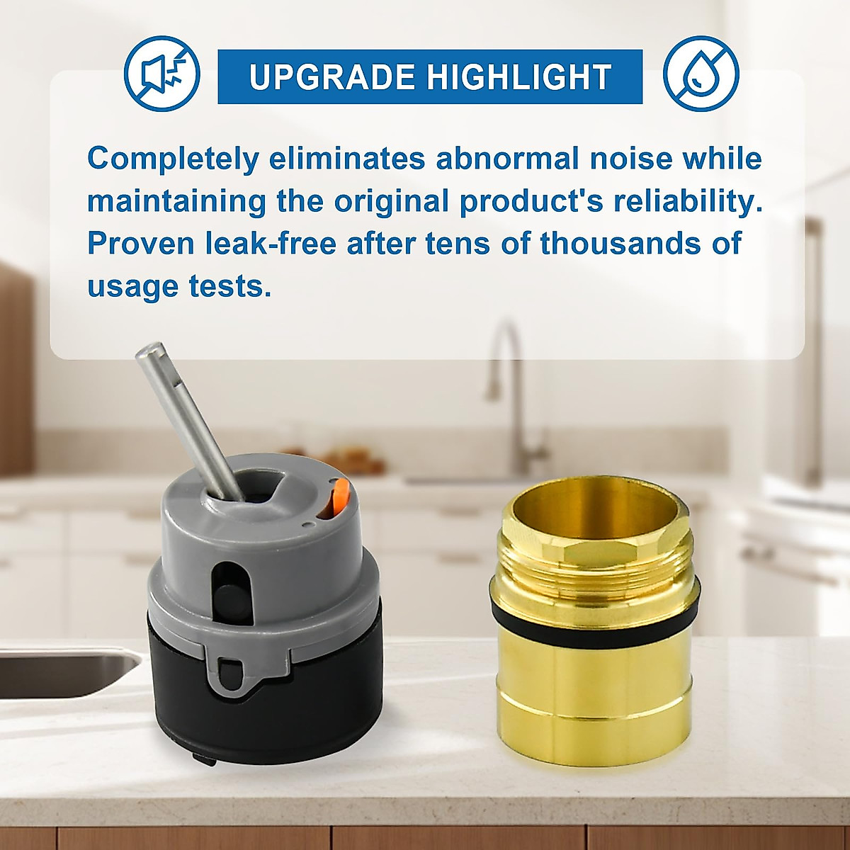 Upgrade RP50587 Cartridge for Delta DST Single-Handle Kitchen and Lavatory Faucets (36mm), with RP51503 Bonnet Nut and Allen Wrench