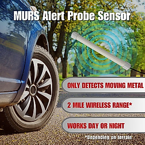 Dakota Alert MURS Alert Probe Sensor (MAPS) Metal Detecting Wireless Transmitter with 50-FT Of Direct Burial Cable - Outdoor Monitoring System