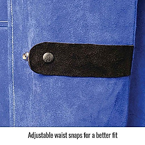 Black Stallion JL1030-BB Color Block Leather Welding Jacket, X-Large