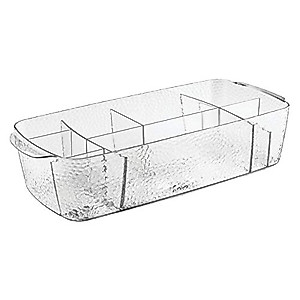 iDesign Large Rain Divided Cosmetic Bin