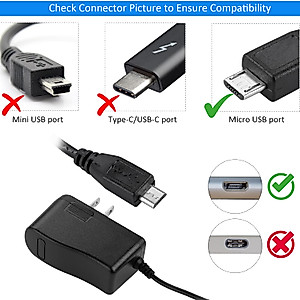 Bawofu 5V 2A Micro USB Power Supply Wall Charger AC/DC Adapter Universal Power Adapter