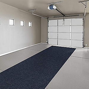 House, Home and More Indoor Outdoor Carpet with Rubber Marine Backing - Nautical Blue - 6 Feet x 10 Feet