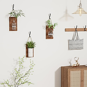 KEESMAL 4PCS Large Black Coat Hooks Wall Mount Heavy Duty, Wall Hooks for Hanging, Backpack Hooks for Wall, Black Hooks Wall Mount for Bathroom, Mudroom, Entryway