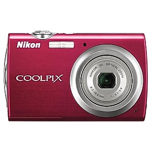 Nikon Coolpix S230 10MP Digital Camera with 3x Optical Zoom and 3 inch Touch Panel LCD (Gloss Red)