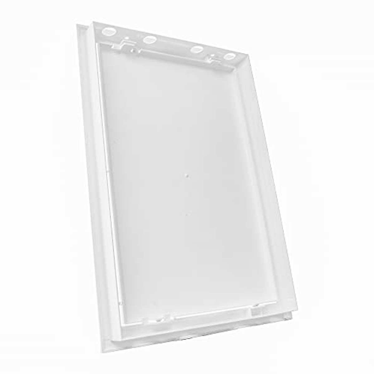 - 8" x 12" White Plastic Access Panel. Service Shaft Door Panel. Plumbing. Electricity. Heating. Alarm Wall Access Panel for Drywall. Bathroom Services Access Hole Cover. (8"x12", White)