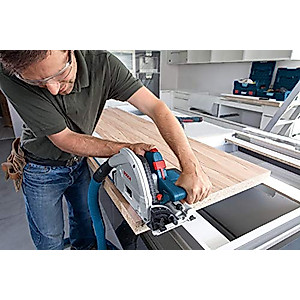 BOSCH Tools Track Saw - GKT13-225L 6-1/2 In. Precison Saw with Plunge Action & Carrying Case