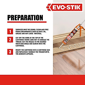 EVO-STIK 30614238 Sticks Like Turbo-White, 290ml