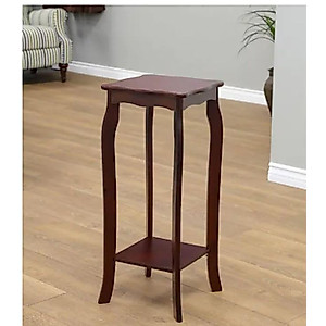 Frenchi Home Furnishing 2 Tier Plant Stand, Mahogany