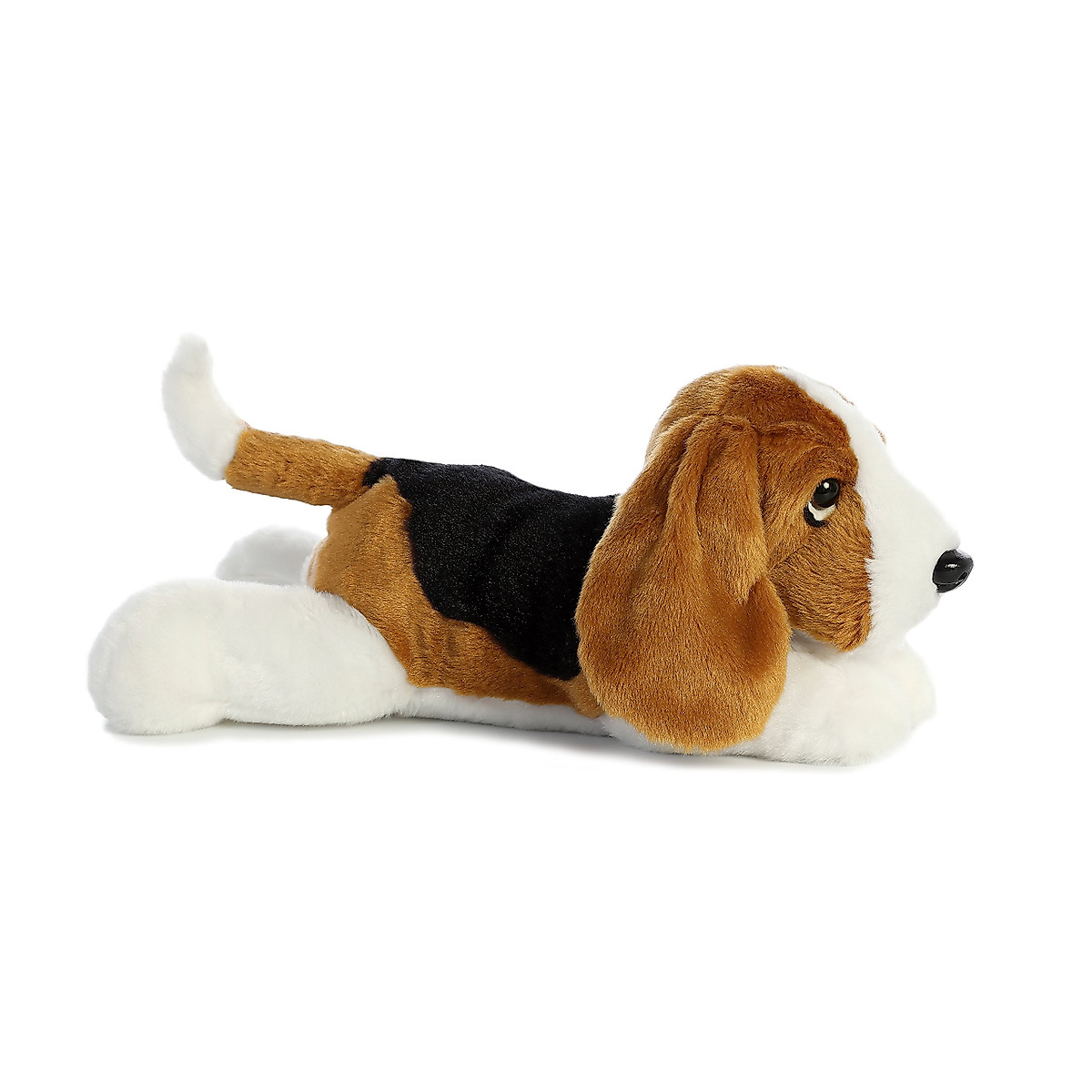 Aurora® Adorable Flopsie™ Basset Hound Stuffed Animal - Playful Ease - Timeless Companions - Brown 12 Inches