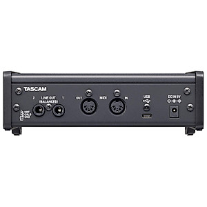 Tascam US-2x2HR 2 Mic 2IN/2OUT High Resolution Versatile USB Audio Interface for Recording, Streaming, Podcasting, Songwriting