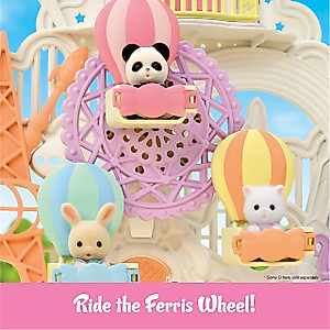 Calico Critters Baby Amusement Park, Dollhouse Playset with 3 Figures Included