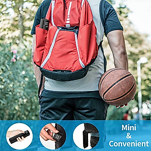 Electric Ball Pump, Smart Air Pump Portable Fast Ball Inflation with Precise Pressure Gauge and Digital LCD Display for Football Basketball Volleyball Football (2 Pin and 1 Spout)