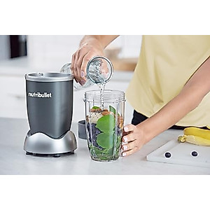 nutribullet Personal Blender for Shakes, Smoothies, Food Prep, and Frozen Blending, 24 Ounces, 600 Watt, Gray, (NBR-0601)