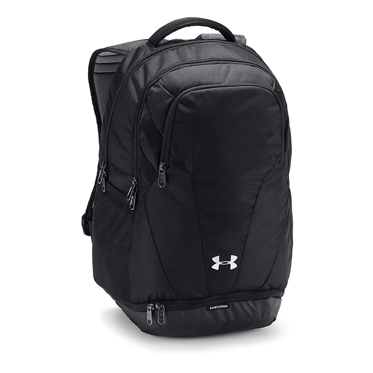 Under Armour Team Hustle 3.0 Backpack, Black//Silver, One Size Fits All