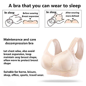 KAHIOE Pocket Bra with Lighe Silicone Breast Fake Froms Mastectomy Bra Cancer Fill Artificial Boobs Light Beige