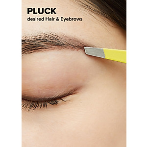 I Dew Care Tweezer - Tweeze The Day | Precision Stainless Steel, Professional Hair Beauty Tool, 1 Count