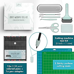 The Ultimate Accessories Bundle for Cricut Makers and All Explore Air - The Perfect Bundle/Tool Kit for Beginners, Pros and Skilled Crafters - Instantly Create Amazing Crafting Projects