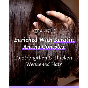 Keranique Volumizing Mousse for Women - Thickening and Styling Anti-Frizz Foam for Fine, Straight, Wavy, and Curly Hair
