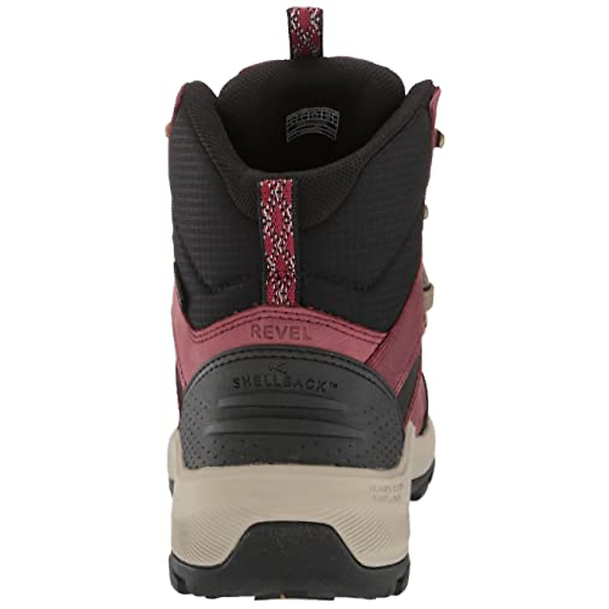 KEEN Women's Revel 4 Mid Height Polar Insulated Waterproof Snow Boots, Rhubarb/Plaza Taupe, 8