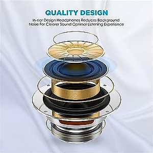 2 Pack Earbuds with 3.5mm Plug Wired Headphones/Earphones Built-in Microphone & Volume Control Compatible with iPhone,iPad,iPod,MP3/4,Android and 3.5mm Audio Devices