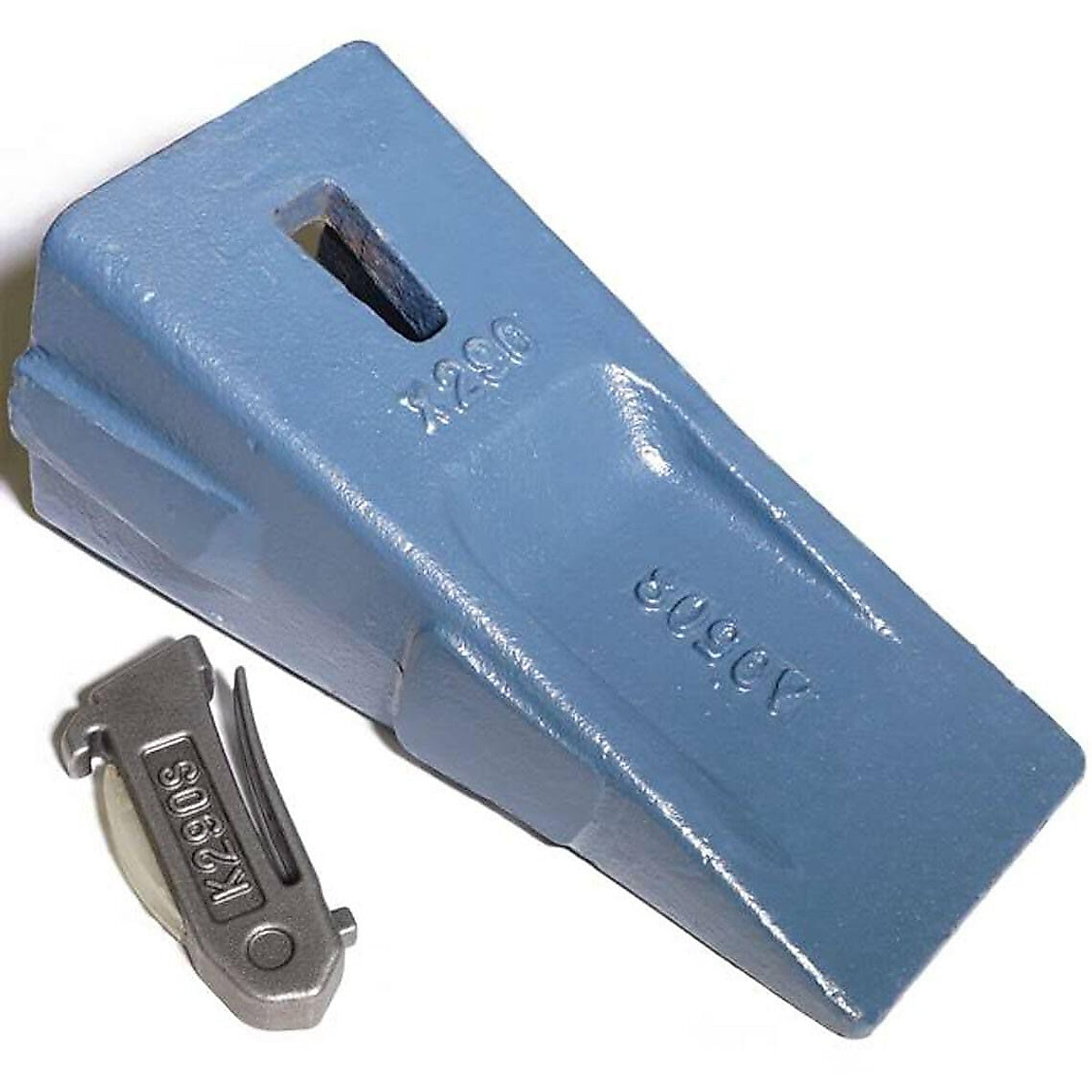 Titan Attachments 5 Piece Set X290 Bucket Teeth K290S Spring Flex Pin Skid Steer Excavator Hensley