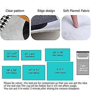 5' X 7' Sun and Moon Rug Boho Celestial Area Rugs for Bedroom Dorm Living Room Bohemian Occult Crescent Solar Stars Galaxy Floor Mat Pad Doormat Carpet,150 X 210cm,Black