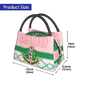 bfuxzmi Sorority Gifts For Women Reusable Lunch Tote Insulated Cooler Bag Lunch Box Handbag Lunch Bag For Women,Pink