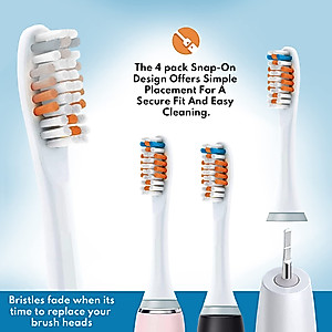 Pearl Enterprises Compatible Philips Sonicare Replacement Brush Head Electric Toothbrush Heads, for Phillips Sonic Care Powerup Replacement Electric Powered Power Up C1 C2 C3 Optimal Plaque Control