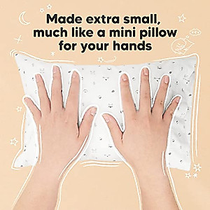 Mini Toddler Pillow with Pillowcase - 9x13 My Little Dreamy Mini Pillow, Organic Toddler Pillows for Sleeping, Kids Pillow, Small Pillows, Travel Pillows for Sleeping, Toddler Bed Pillows (Acorn)