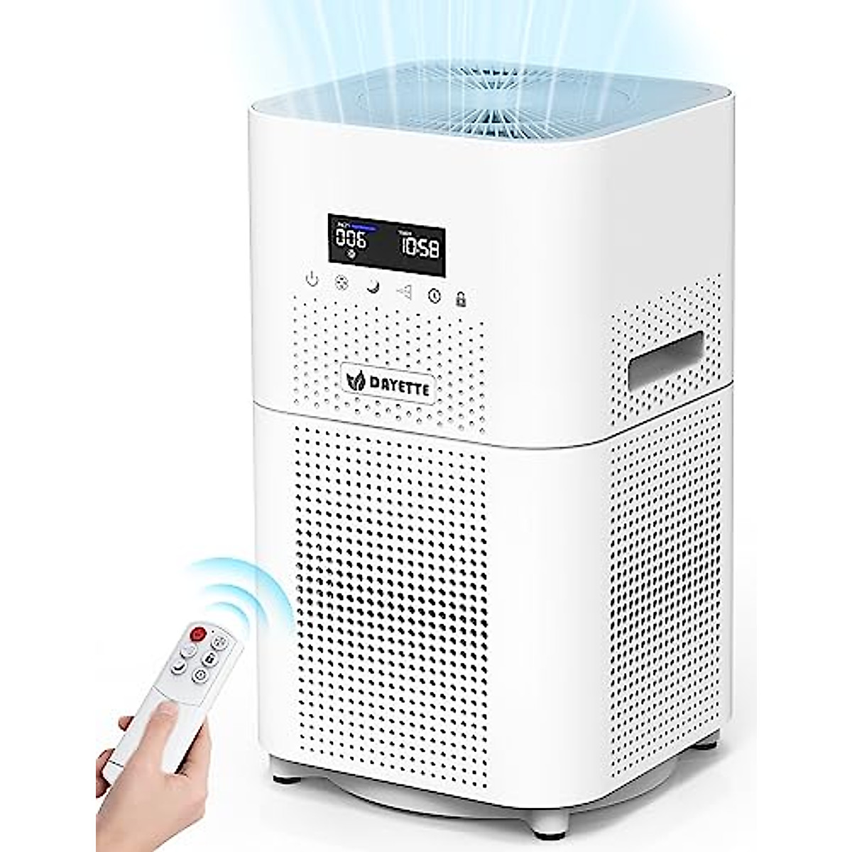 Dayette HEPA Air Purifiers for Home Large Room, CADR 400+ m³/h Up to 1720 Sq Ft, with Extra H13 True HEPA Air Filter for Allergies Pets Dander