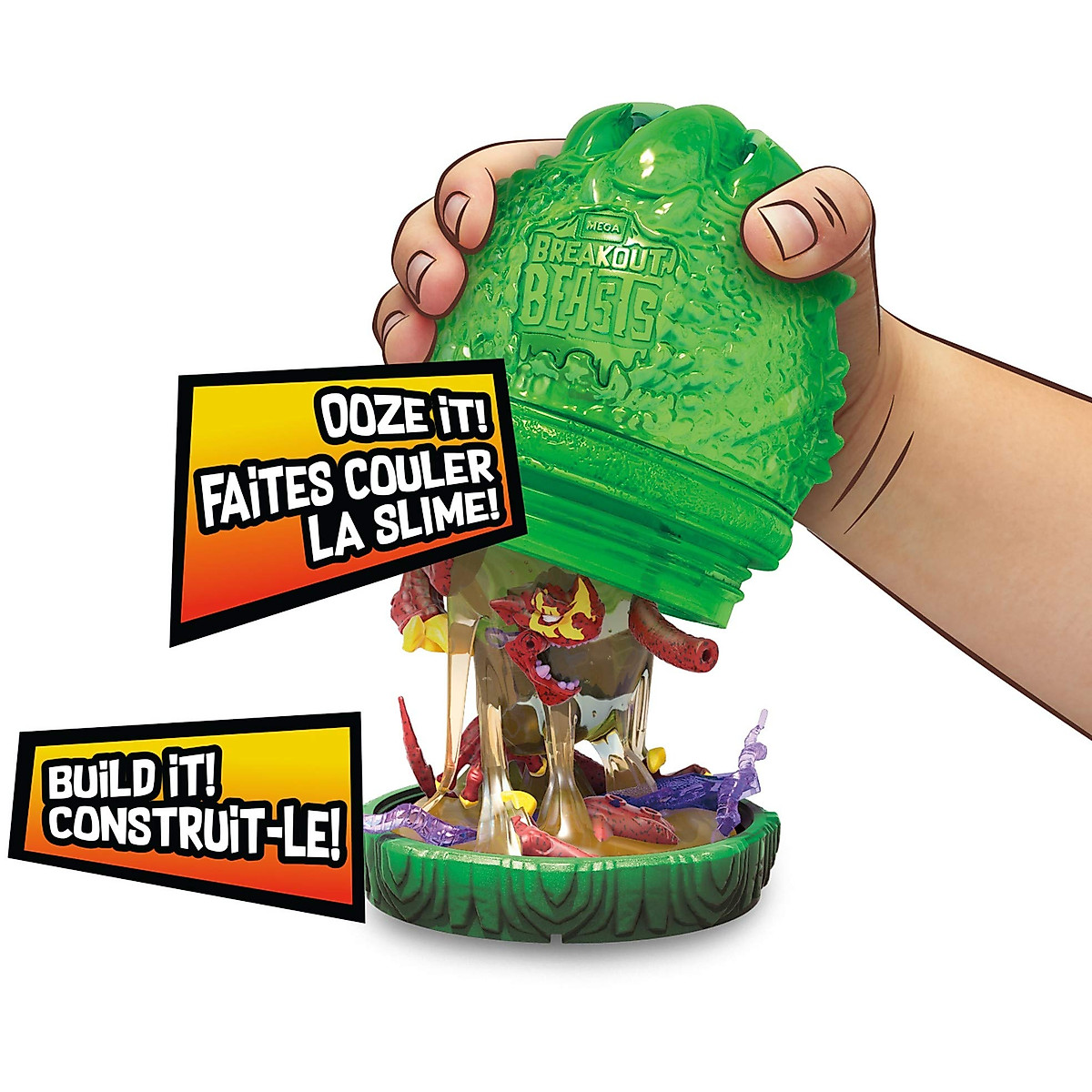 Mega Construx Breakout Beasts Bundle, Mystery Eggs with Slime for Kids (Amazon Exclusive)