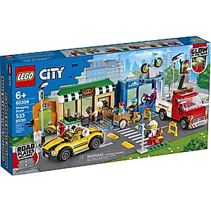 LEGO City Shopping Street 60306 Building Kit; Cool Building Toy for Kids, New 2021 (533 Pieces)
