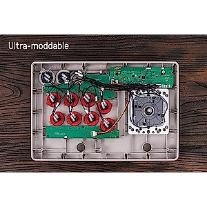 8Bitdo Arcade Stick for Switch & Windows, Arcade Fight Stick Support Wireless Bluetooth, 2.4G Receiver and Wired Connection
