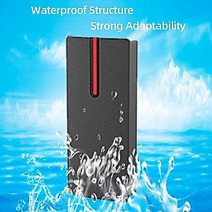 No Relay Access Control Reader Proximity Card Reader Wiegand 26/34 Bit Output Door Access Reader Waterproof IP68 Access Control 125KHZ Card Reader with 10 Color Key