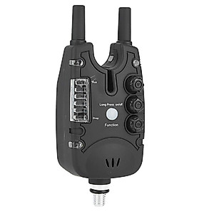 Zerone 4+1 Carp Fishing Alarm Indicator, 4 Launcher& 1 Receiver Fish Finder Sound Alert Alarm Fishing Tackle Accessory for Fish Bite Alarm with Receiver