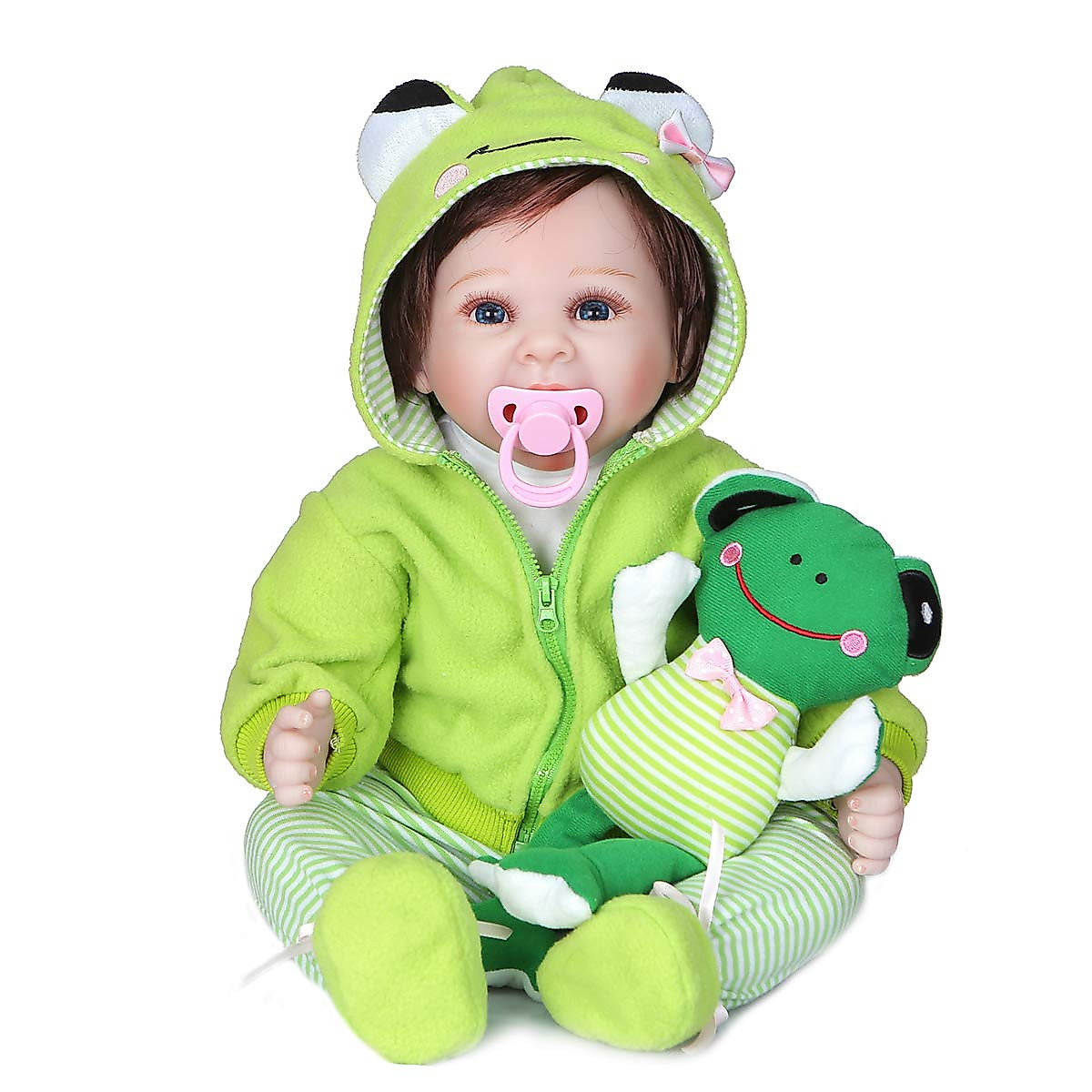 Reborn Baby Doll Clothes Boy 3pcs Set for 20"- 23" Reborn Doll Boy Clothes Green Outfit