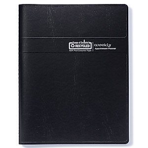 House of Doolittle 2024 Weekly Calendar Planner, Black, 5 x 8 Inches, January - December (HOD27802-24)