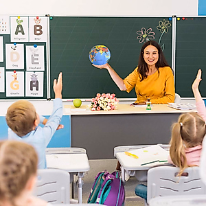 ArtCreativity Plush World Globe Ball, 1 PC, Soft 7.25 Inch Globe, Fun Educational Tool for Learning Geography, Great Gift Idea, Classroom Decoration, and Preschool Toy