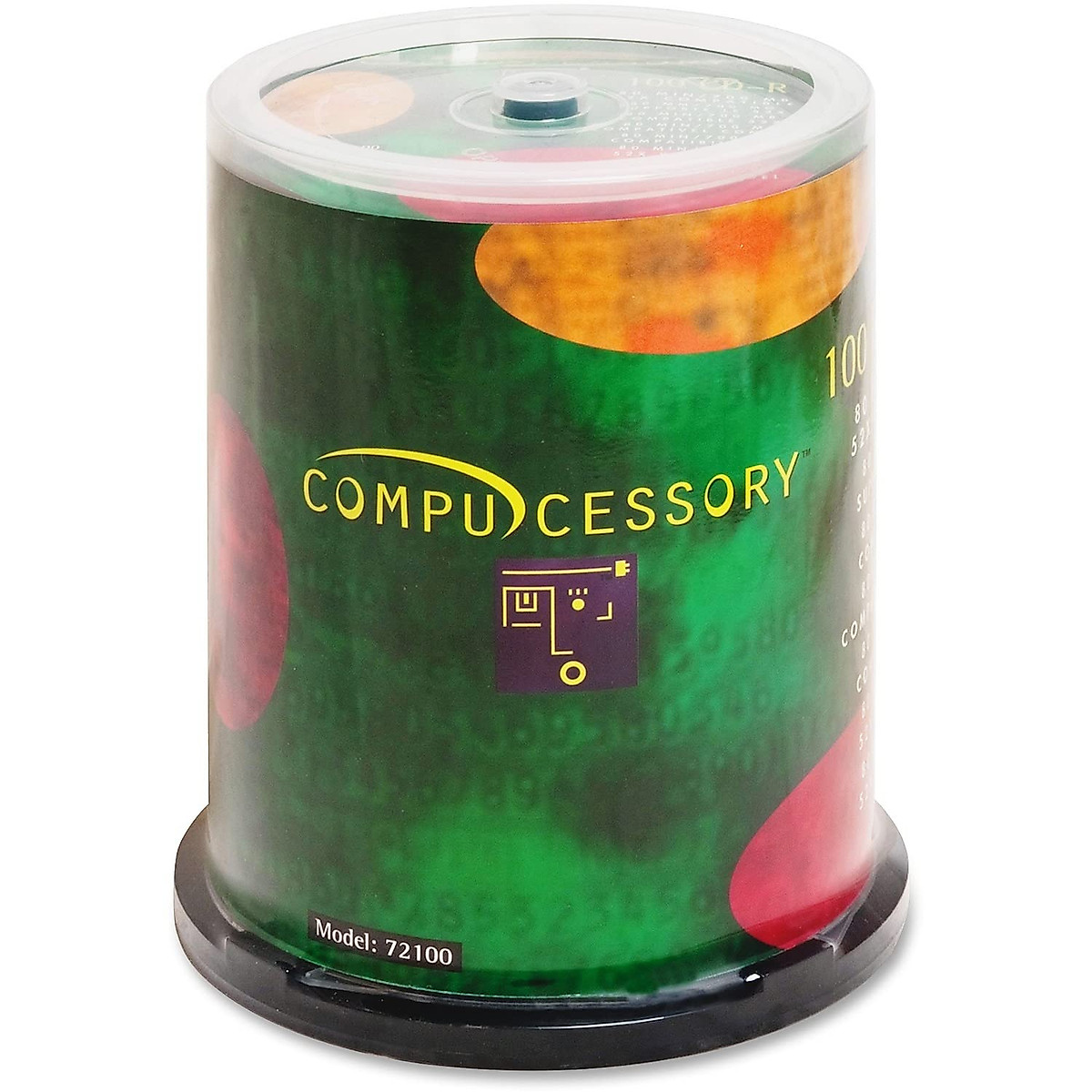 Compucessory 72100 CD-R, 52x, 700MB/80Min, Branded, 100/PK