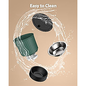 Petory Timed Automatic Cat Feeders - 4L Programable Dry Food Dispenser for Cats and Small Medium Dogs 6 Meals with Desiccant Bag Dual Power Supply 10S Voice Recorder