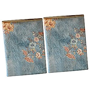 NUSITOU 2pcs Classroom Scrapbook Adjustable Protector Protection Notebook for Cover Reusable Practical Printing Decorative Cloth Paperback Print Planner Covers Anti-wear Journal A Floral