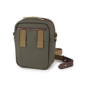 Billingham Compact Stowaway Camera/Travel Pouch (Sage FibreNyte/Chocolate Leather)