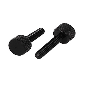 New Lon0167 Computer PC Featured Graphics Card Knurled reliable efficacy Head Thumb Screws Black 6#-32 4pcs(id:baa f3 db 00b)