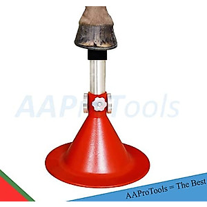 AAProTools Standard Size Farrier Stand Equine Trimming Shoeing Barefoot With Free Hoof Knife Gift