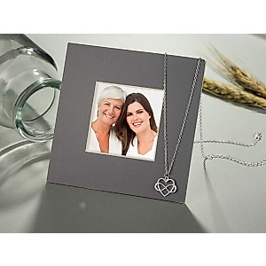 RareLove Godmother Proposal Gift,Gift for Godmother from Godson,Godmother & Godson Necklace 925 Sterling Silver Tiny Infinity Heart Necklaces for Women,Gifts for Godmother