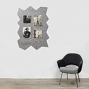 Felt Message Board, Creative Photo Wall, Nordic Background Wall, Gray Office Display Board Bulletin Board