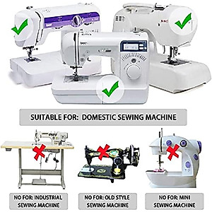 6 Sizes Rolled Hem Presser Foot, Wide Rolled Hem Foot Set & Narrow Hemmer Foot Set for All Low Shank Snap-On Singer, Brother, Babylock, Euro-Pro, Janome, Kenmore, White, Elna Sewing Machines