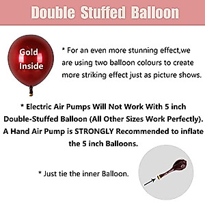 Oynearo Double Stuffed Burgundy and Pink Balloon Garland Arch Kit 150pcs Metallic Rose Gold Balloons Confetti Balloon for Baby Shower Birthday Bridal Engagement Anniversary Party Decoration