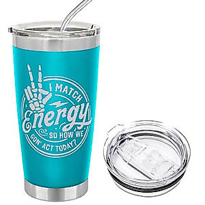 Generic Funny gifts for women/Men-match energy tumbler-Birthday Gifts for Women/Men Funny, Witty & Sarcastic Travel Coffee Mug W/Slider Lid-Cheer up somebody’s day gift-Engraved 20oz Tumbler/Cayann