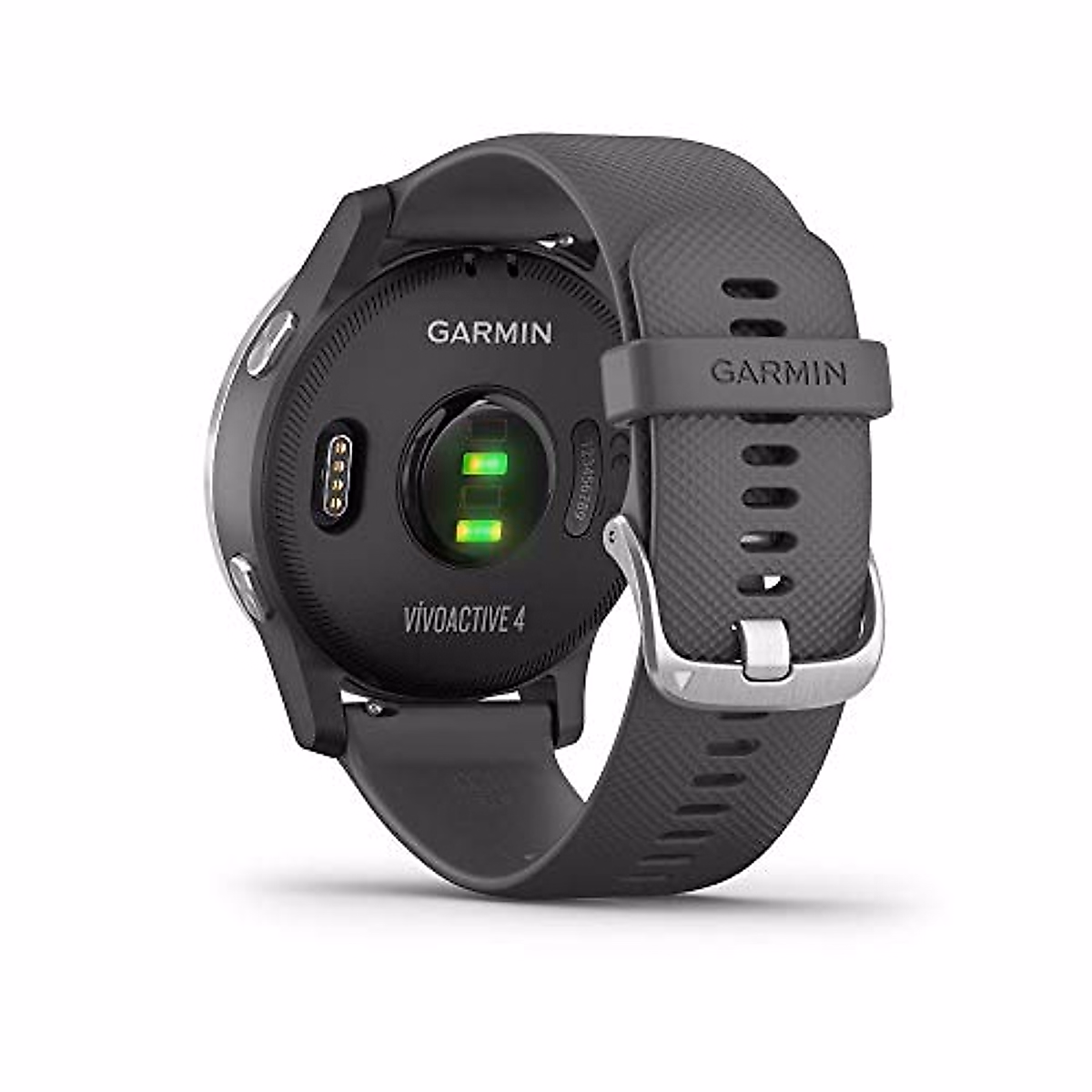 Garmin 010-02174-01 Vivoactive 4 Smartwatch Shadow Gray/Stainless Bundle with CPS Enhanced Protection Pack